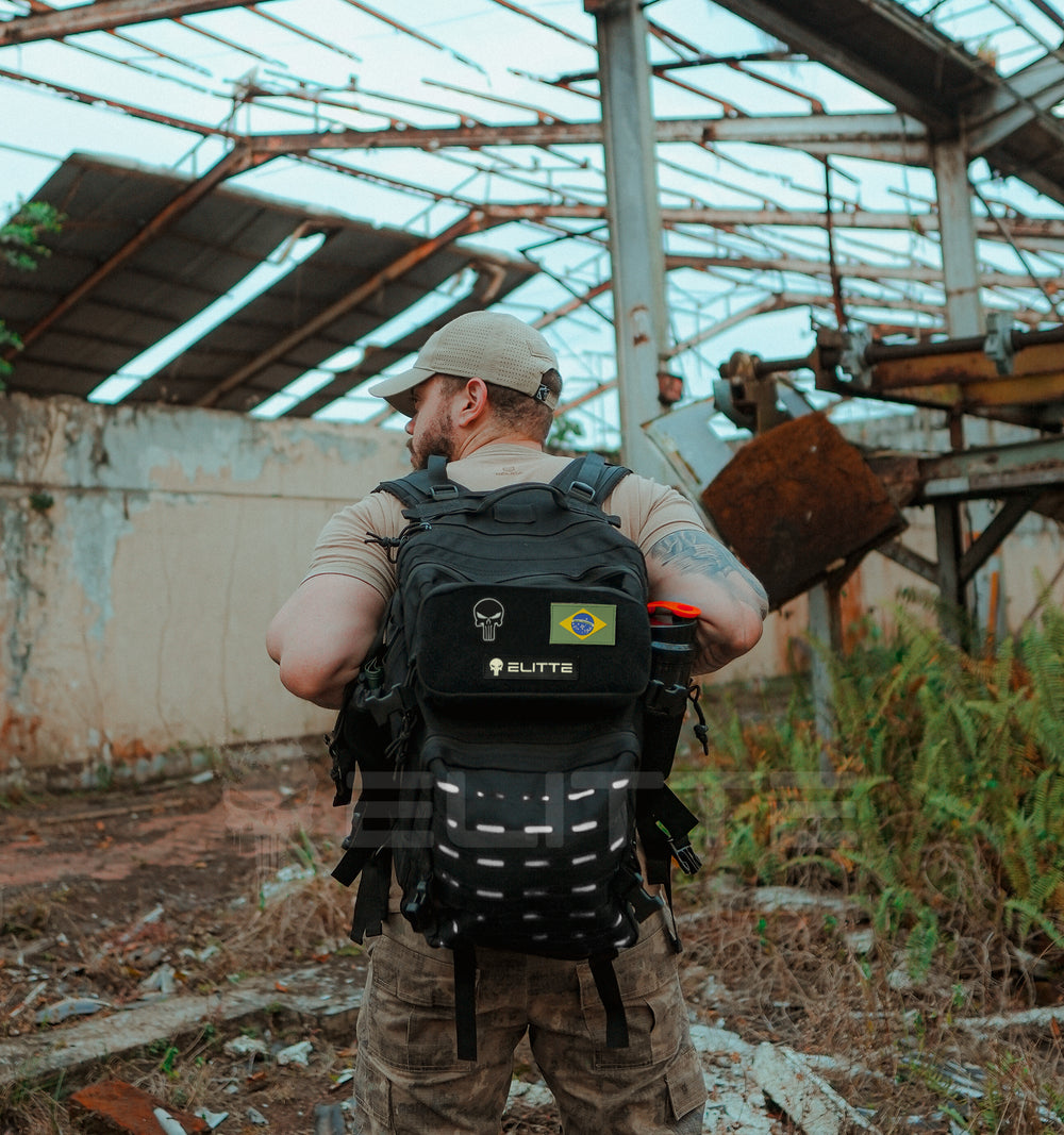 Mochila Elitte Combat (50L) - Preta – Elitte Brasil